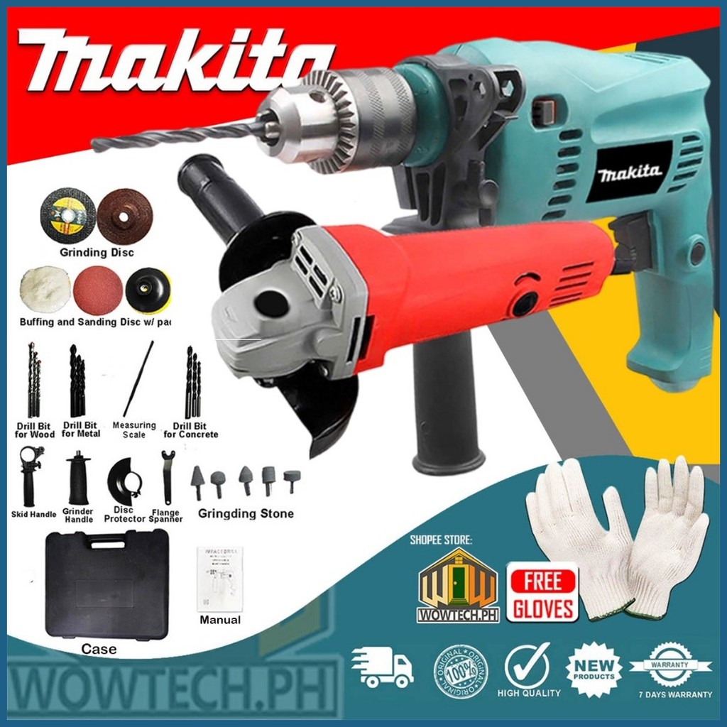 Makita Barena Drill Set Barena And Grinder Set 2 in 1 Power Tools Set ...