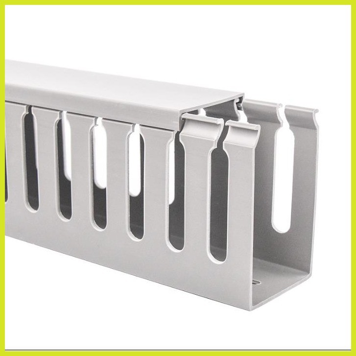 ☺ 2M 100mmx100mm PVC Cable Tray/Duct Slotted PVC industrial ...