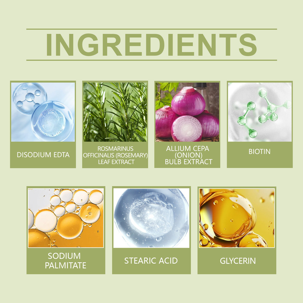 Biotin onion rosemary Shampoo Soap Promote Hair Growth Natural Plant ...