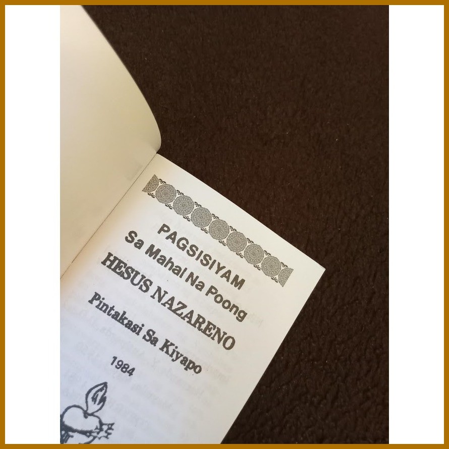 Novena Tagalog Mahal na Poong Hesus Nazareno Black Nazarene Nobena ...