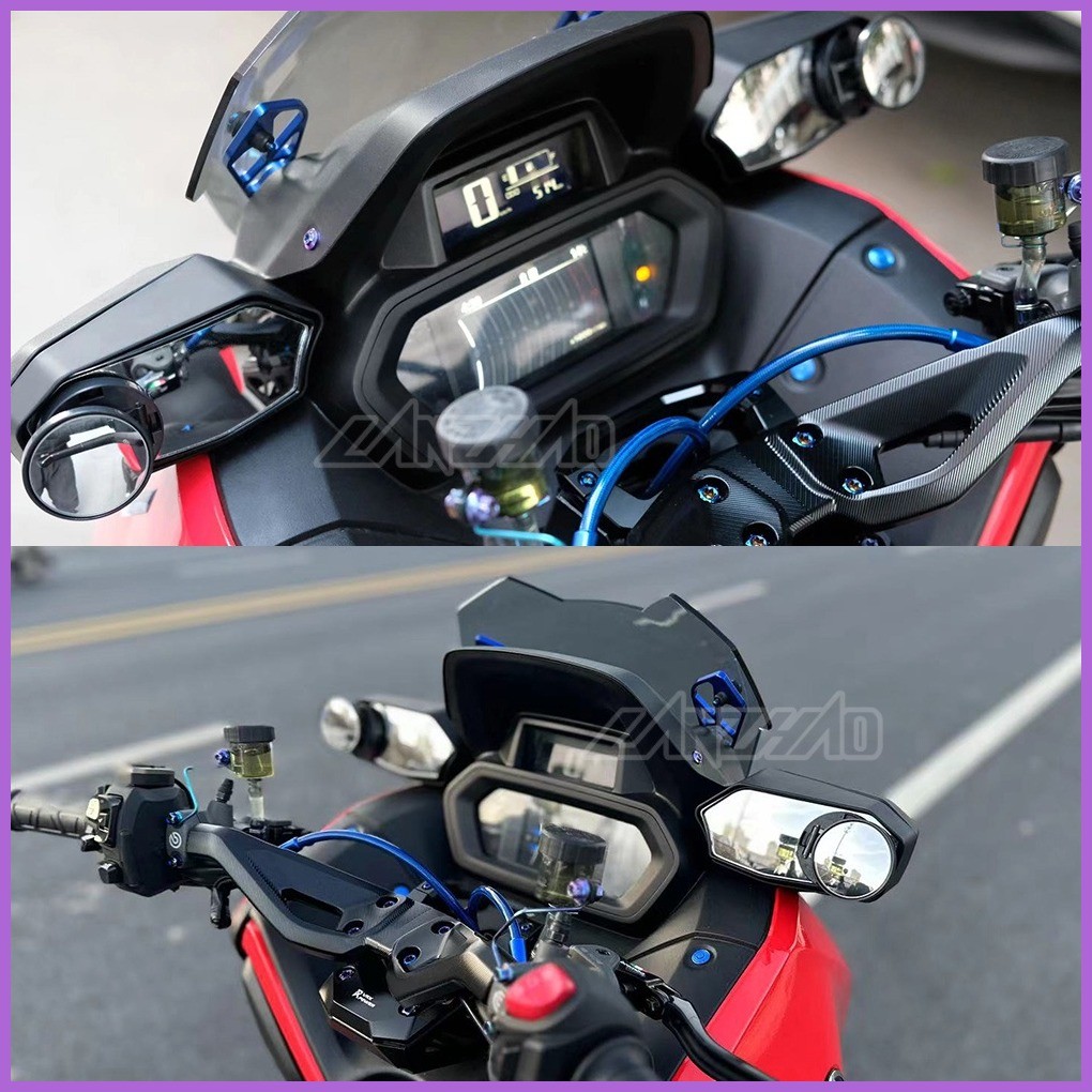 For YAMAHA XMAX 300 v2 2023 2024 Dodge Mirror Sergeant Style Side ...