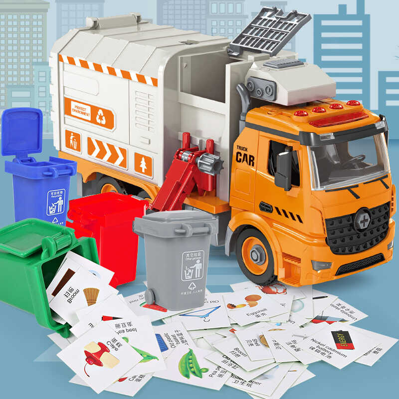 Truck, Large 3 38 Laruan, Inertia Ng Mga Bata, Fall Resistant Garbage ...