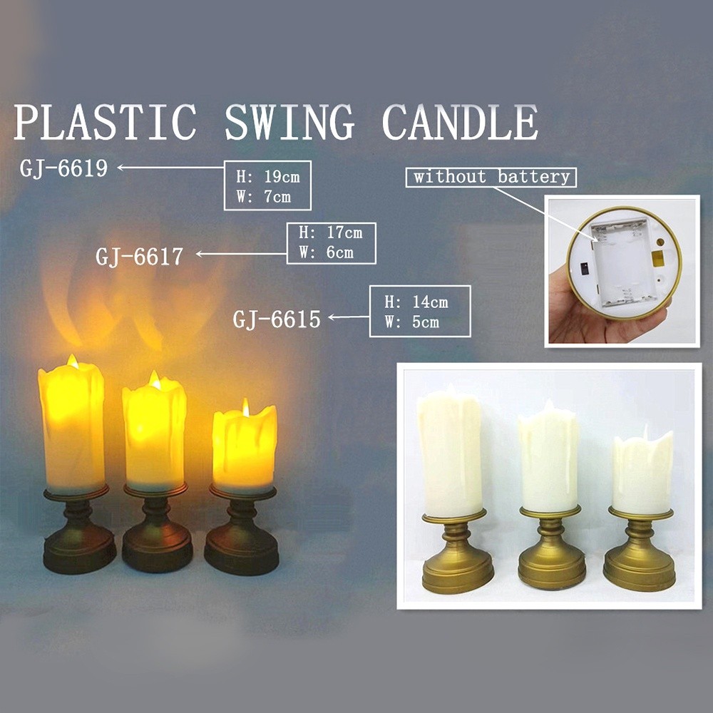 Hawaii Home Vintage Style Flickering Candle Flameless Swing LED Light ...