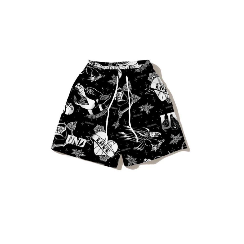 ALL LOCAL BRAND - Undrafted "AMERICAN MONO" Mesh Men Short (Black ...