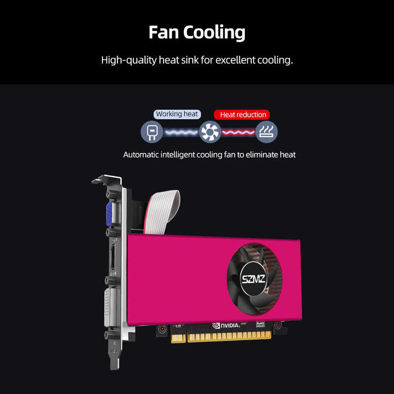 DDR3 GT730 128/64Bit Card GT740 4GB DDR5 Video GT610 1/2GB GPU Diplay ...