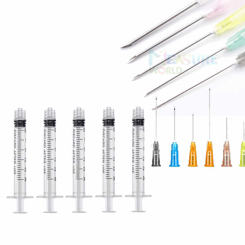 3Ml 5Pack Ong Luer Lock Syringe Gamit Ang 18G 21G 22G 25G 27G Sterile Stainless Steel Dispense ...