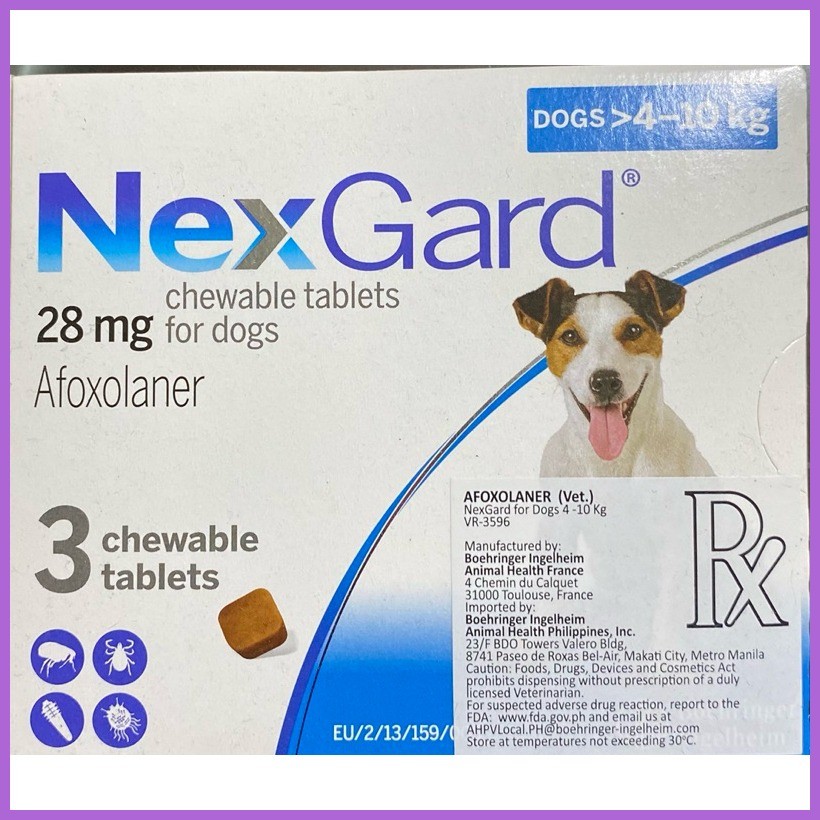 NexGard, NexGard Spectra PER TABLET | Shopee Philippines
