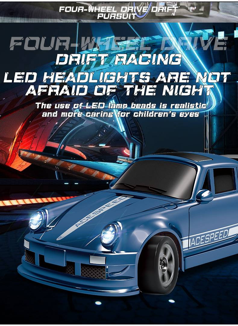 1:64 MINI RC Car 4WD Proportional Throttle Steering Remote Control ...