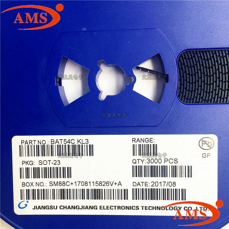 BAT54C silk screen printing: KL3 SOT-23 CJ/Changdian SMD Schottky diode ...