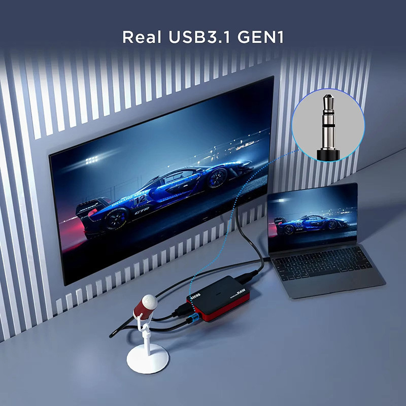 1080P 120fps 4K Video Capture Card HDMI To USB 3.0 Video Grabber Game ...
