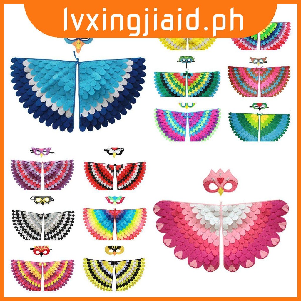 Unique Felt Bird Wing Costume With Mask Fun For Kids Of All Ages ...