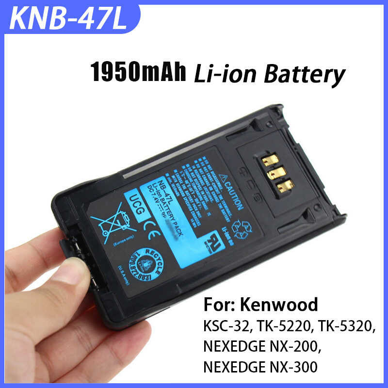 Knb-47L 2 3 Li-Ion Battery Para Sa KENWOOD Walkie Talkie Ksc-32 Tk-5220 ...