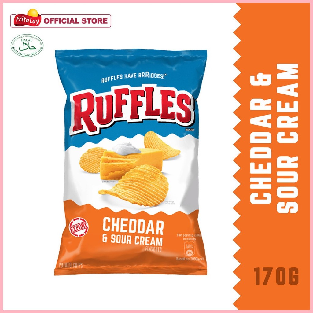 ∆ Ruffles Cheddar & Sour Cream Potato Chip 170g | Shopee Philippines