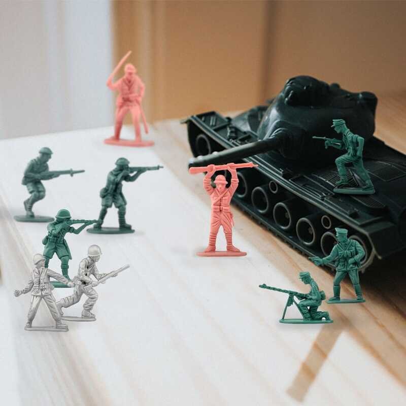 Action Army Figures 200+ WWII Toy Soldiers - 26 Unique Military Men ...