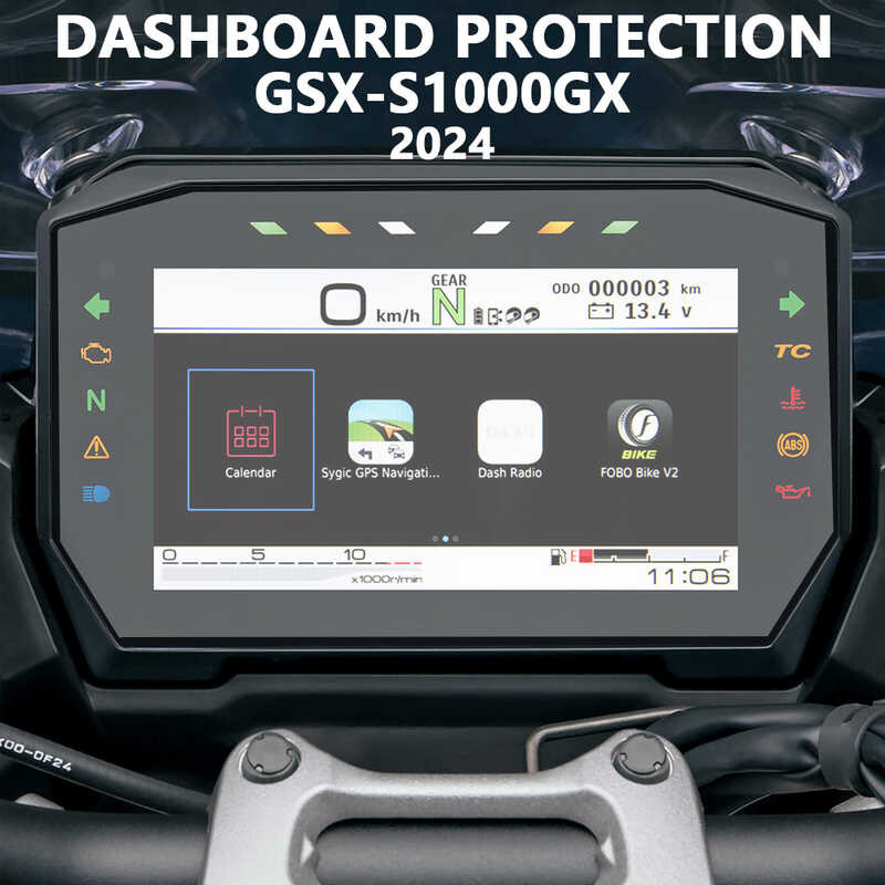 Motorcycle Speedometer TPU Scratch Cluster Screen Dashboard For Suzuki ...