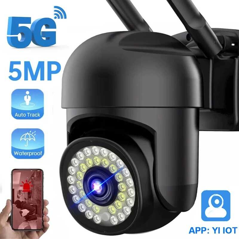 YI 5G Iot 5Mp Wifi Security Outdoor PTZ Camera Motion Detection Auto ...