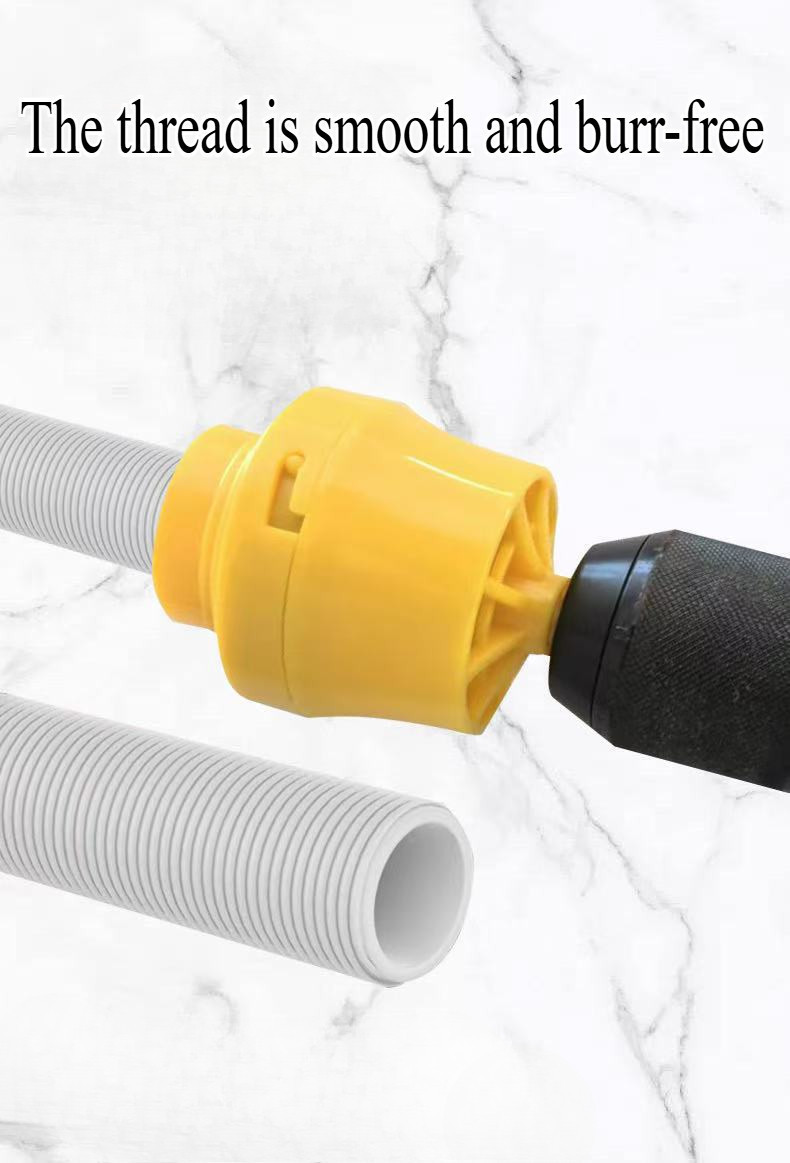 PVC Pipe Threader Kit with Various Die Sizes, Pipe Threader Set with 3 ...