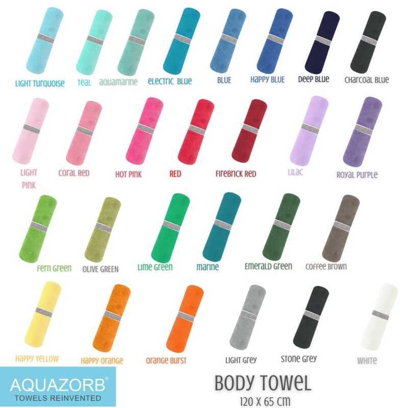 AQUAZORB Body Towel / Bath 120 X 65 Cm . Right Size To Dry You Of From ...