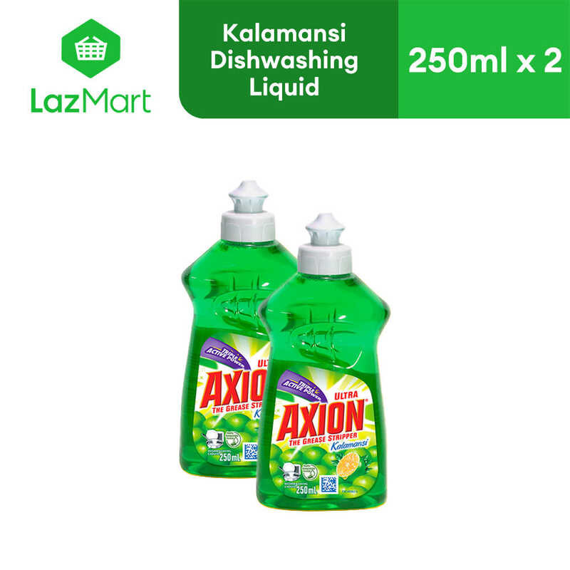 Axion Antibacterial Dishwashing Liquid Kalamansi 250Ml - Pack Of 2 ...
