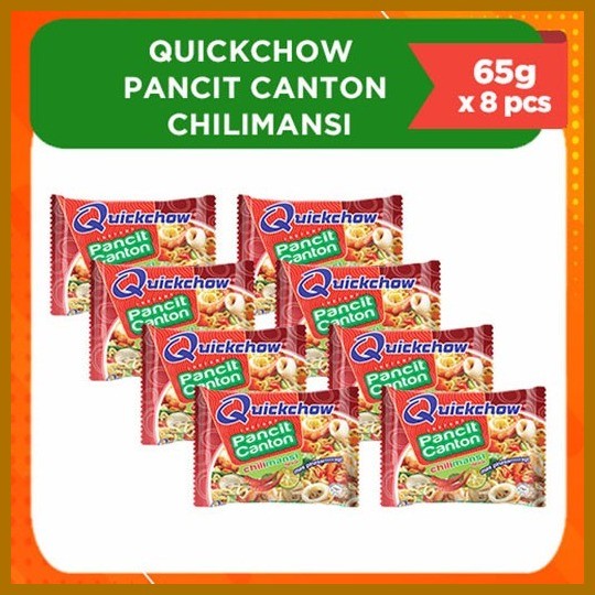 Quickchow Pancit Canton Chilimansi (8x65g) | Shopee Philippines