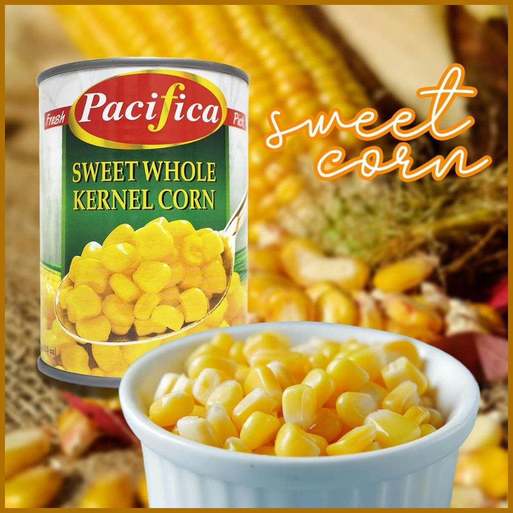 PACIFICA Sweet Whole Corn Kernel 425g x 2 cans | Shopee Philippines