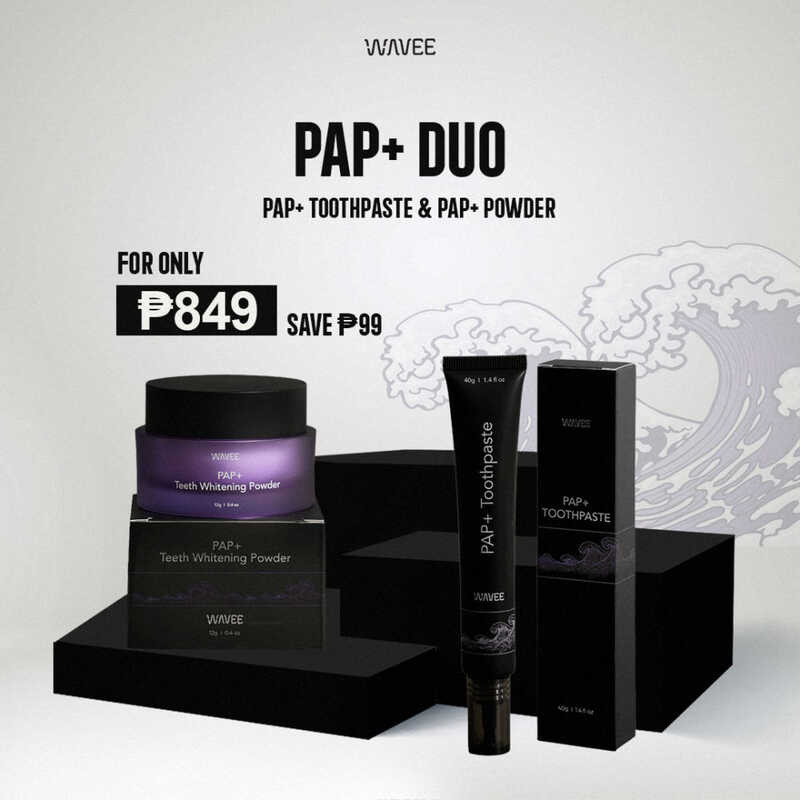Wavee Pap+ Duo / Whitening Toothpaste Powder Pack | Shopee Philippines