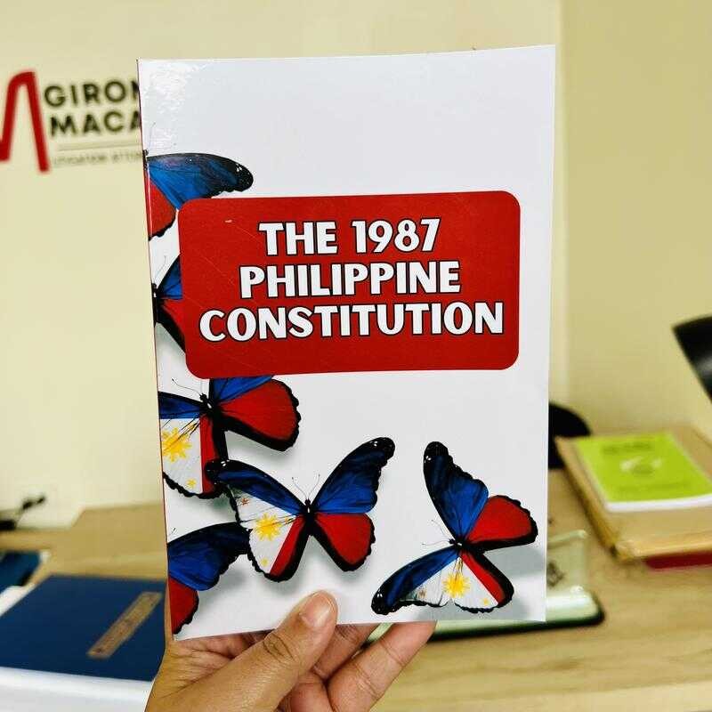 1a6 1987 Philippine Constitution Printed Or Codal Version | Shopee ...