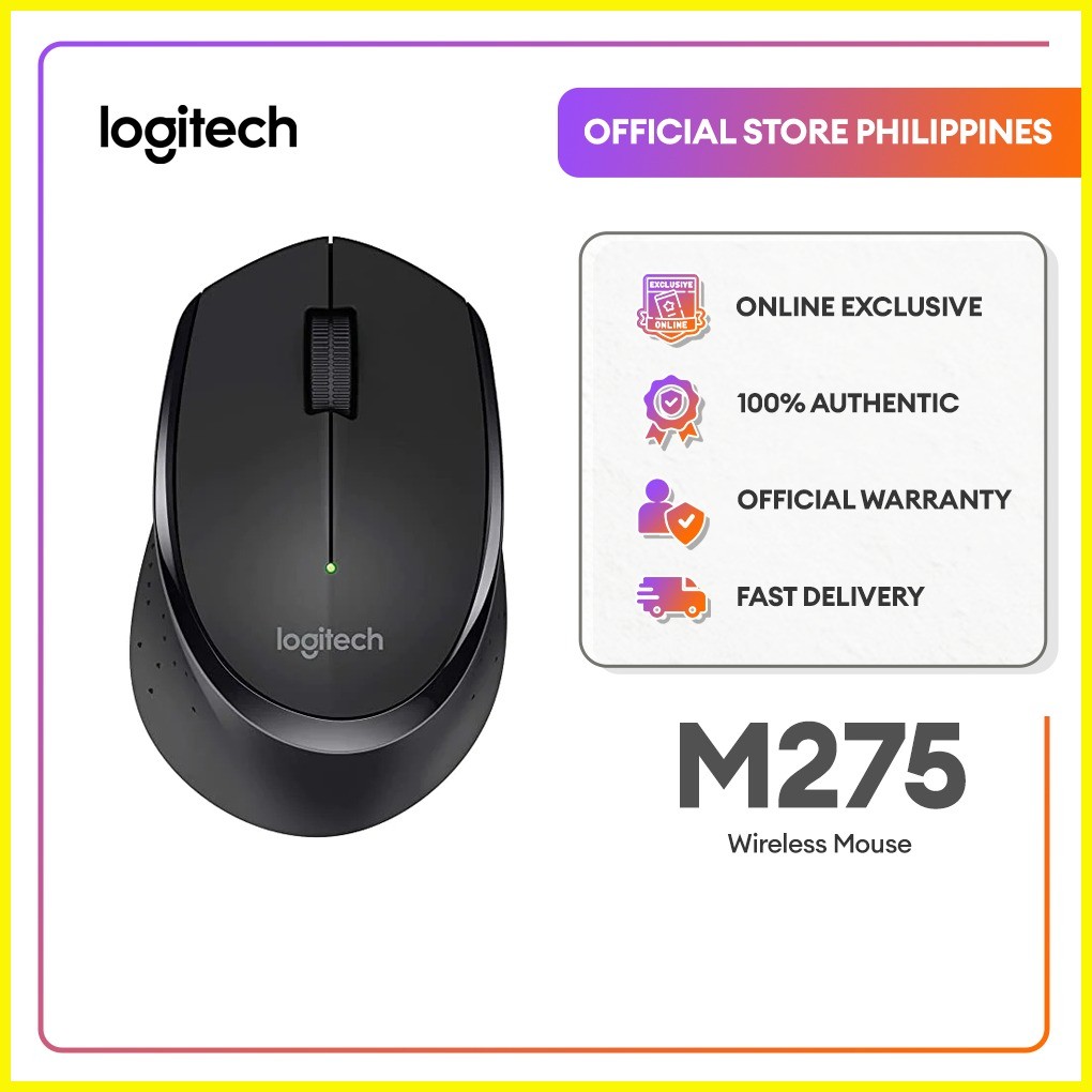 ∈ ㍿ Logitech M275 2.4 GHz with Nano Receiver Optical Tracking Wireless ...