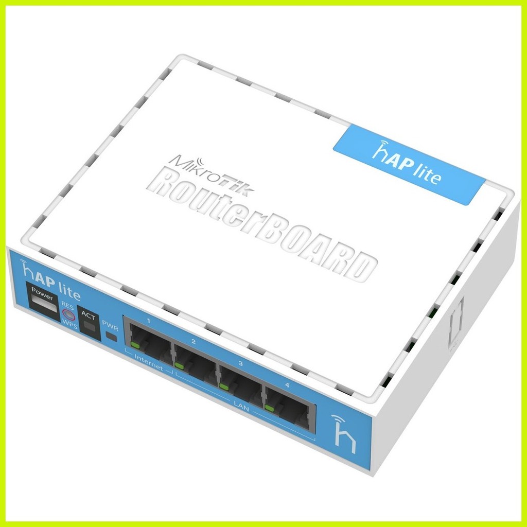 ♒ Mikrotik RB941-2nD RouterBoard hAP Lite RouterOS L4 4-Port Wireless ...