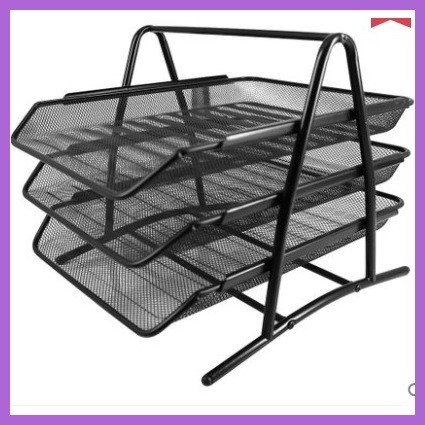 Wire mesh 3 - tier file frame/file bar/magazine rack. | Shopee Philippines