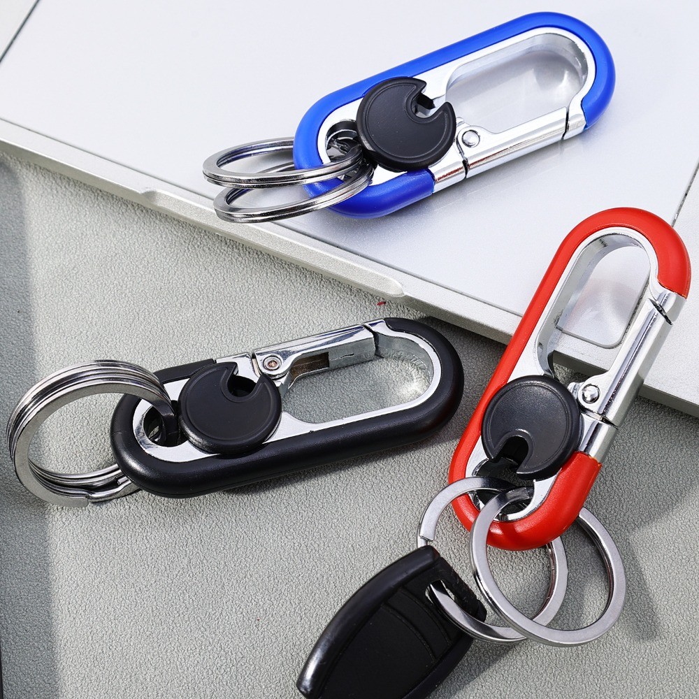 Anti-lost Car Keychain Creative Rotatable Live Lock Buckle Key Holder ...