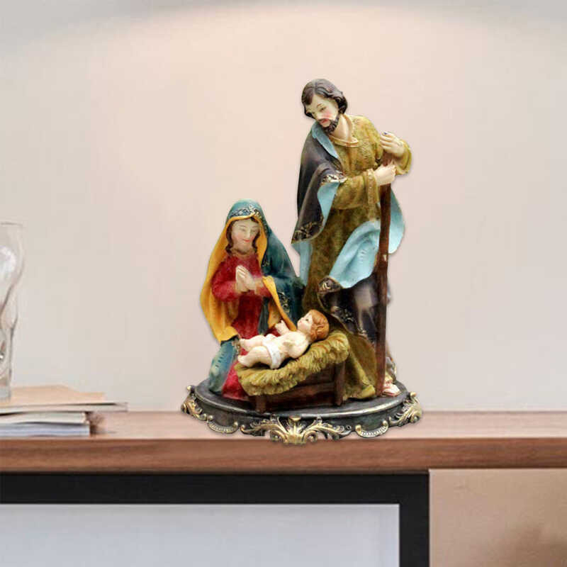 LY Sinilaw Liwanag Ng Banal Na Pamilya Figs Resin Jesus Christ Statues ...