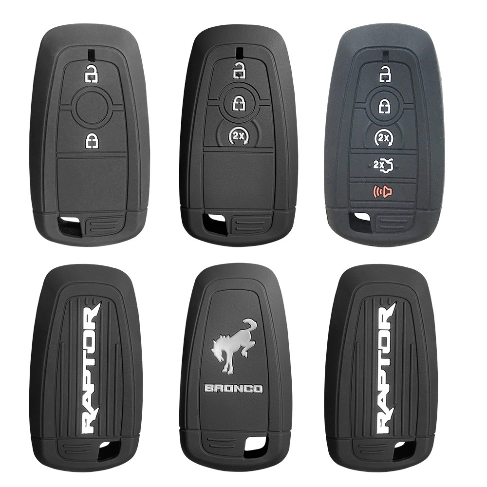 Silicone Rubber Car Key Holder For Ford Raptor BRONCO F150 F250 F350 ...