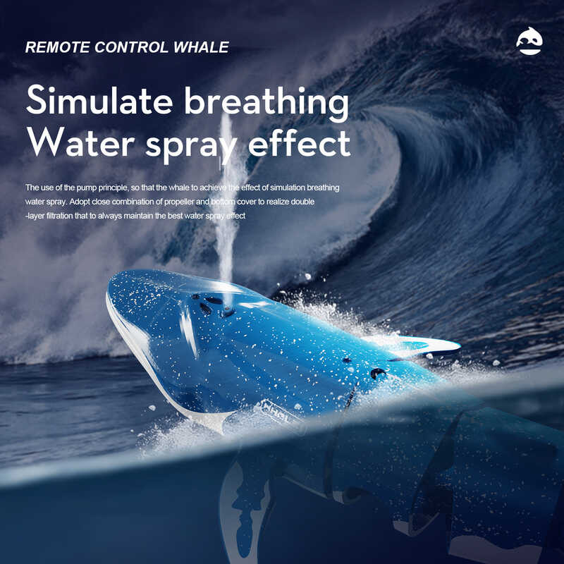 Whale Rc Kids Toy Simulated Remote Control Animal Bionic Controlled ...