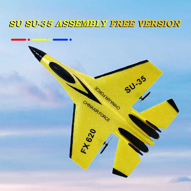 RC Fx620 Plane Drone Su35 2.4G Fixed Wing Fighter Electric Airplane ...