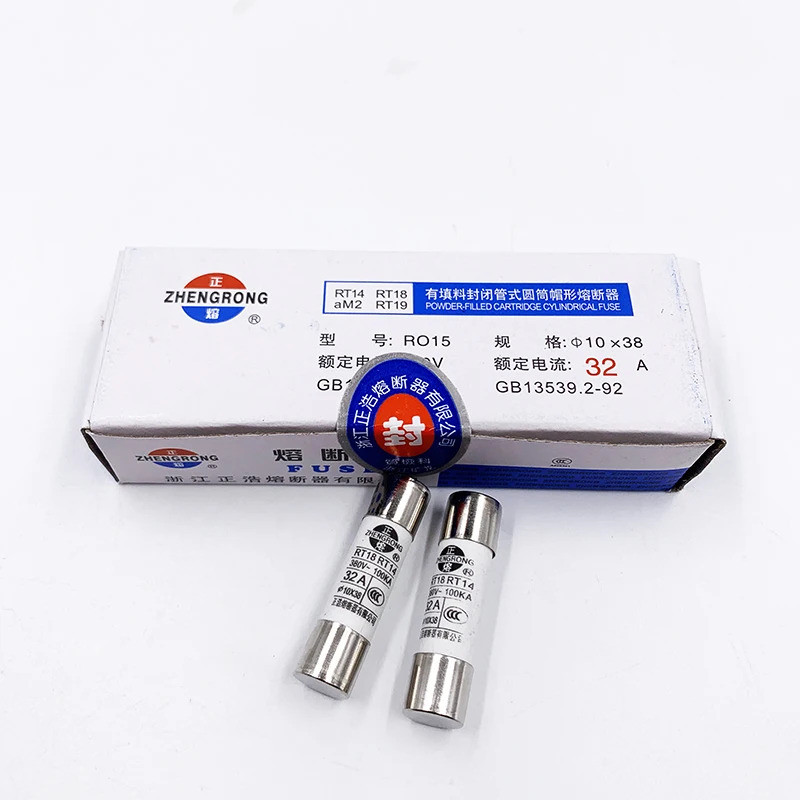 20Pcs RO15 RT18 RT14 AC380V RT18-32X Fuse base fuse 10mm*38mm 1A 2A 3A ...