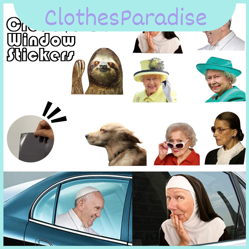 Some Fun Add To Your Car With Queen Of England Window Stickers To Apply ...