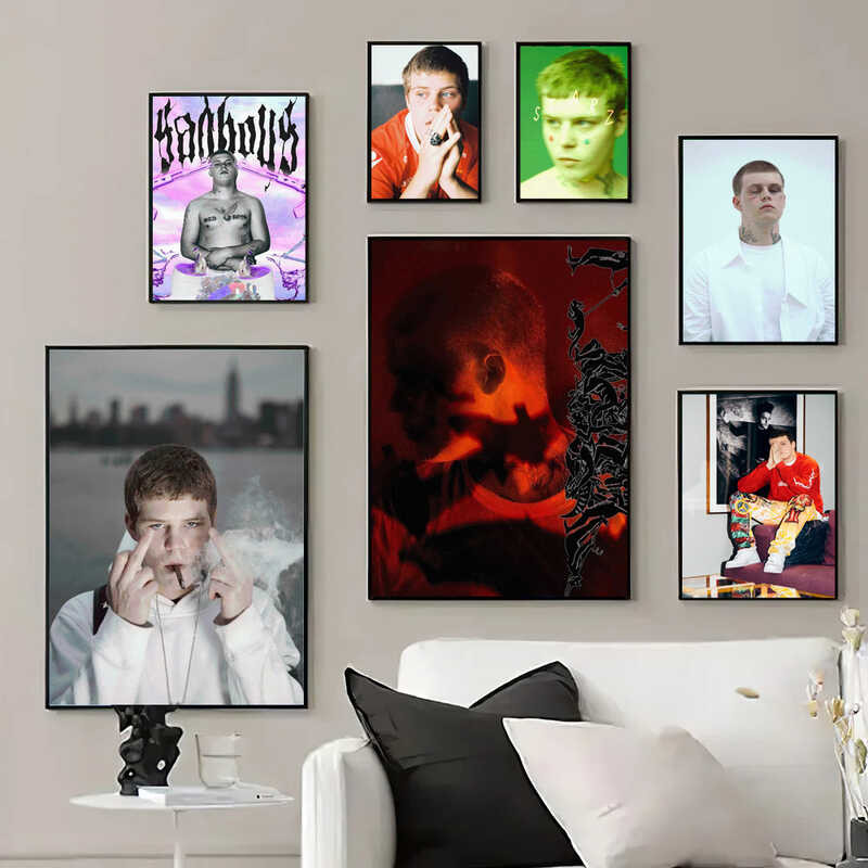 Prints Poster Classic Rapper Yung lean Music Album Singer Star Bar ...