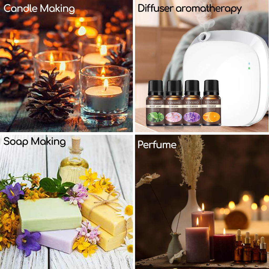 8pcs/set 10ml Essential Oil Scent for Room- Perfect for Candle Making ...