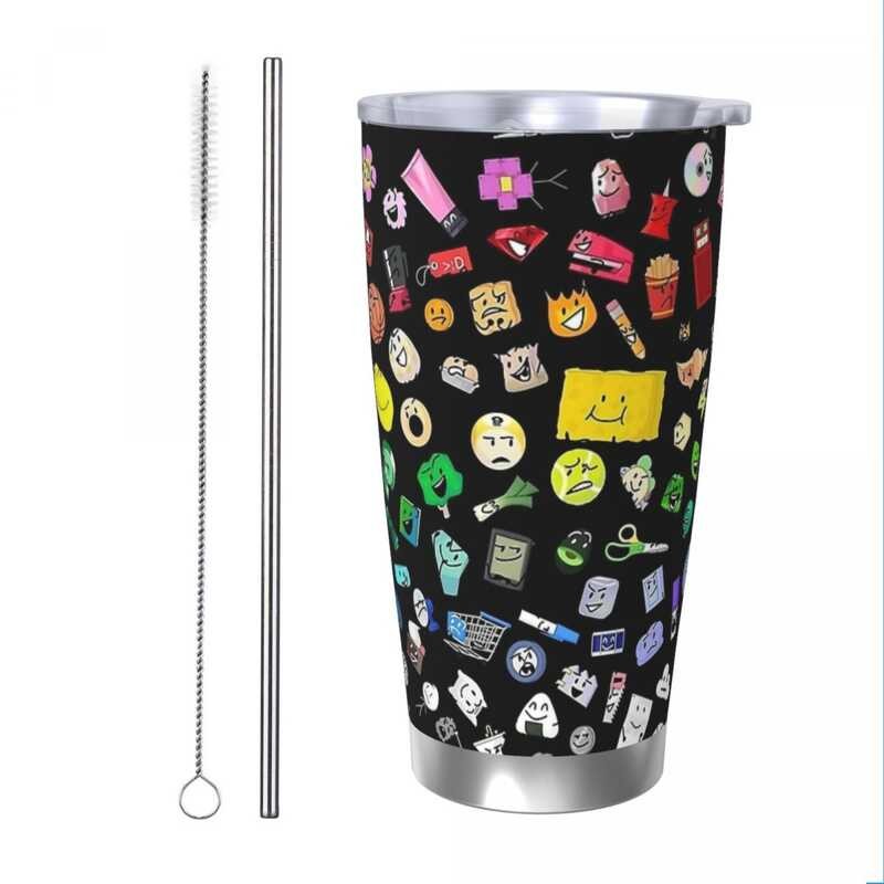 Ae Battle For Dream Island BFB TPOT Full Cast Tumbler Vacuum Insulated ...