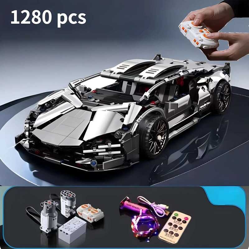 Control Remote Car Sier supercar RC Tech Racer DIY assembly building ...