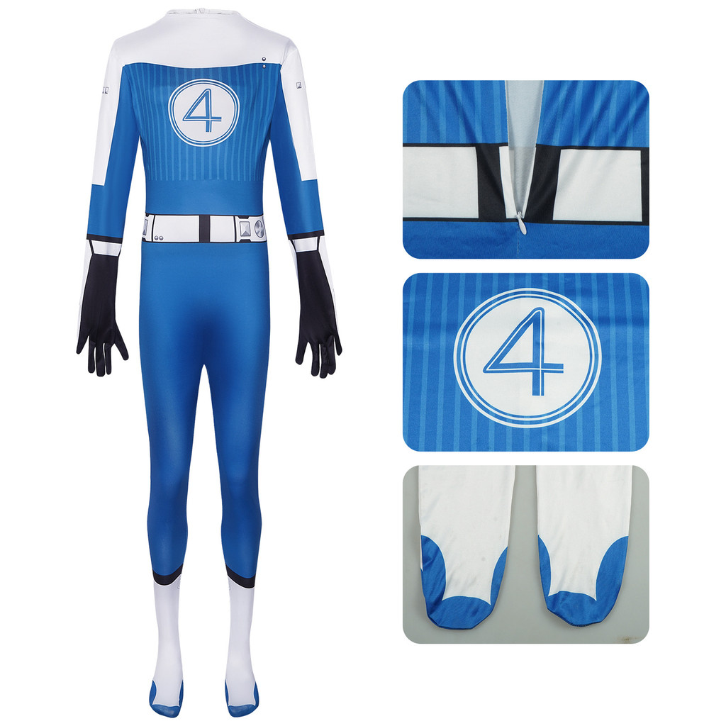 The Fantastic Four First Steps Cosplay Mister Fantastic Human Torch ...