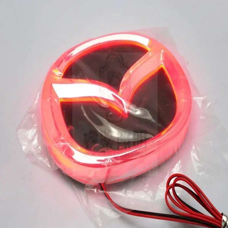 4D Car Rear Badge Led Light Emblem Sticker Decals Decoration for Mazda ...