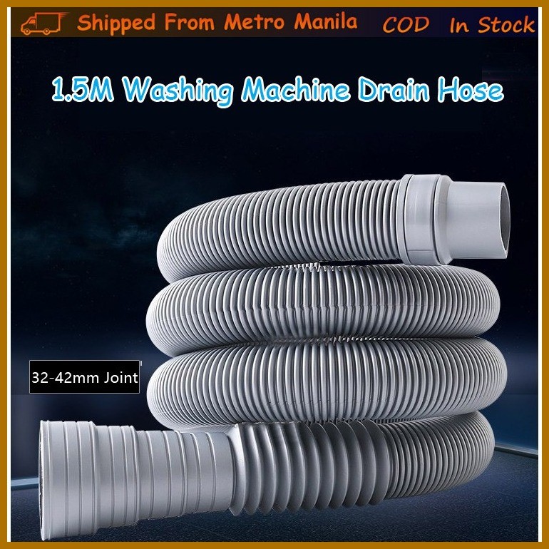 1.5M PVC Wash Machine Dishwasher Drain Hose Kitchen Outlet Drain Hose ...