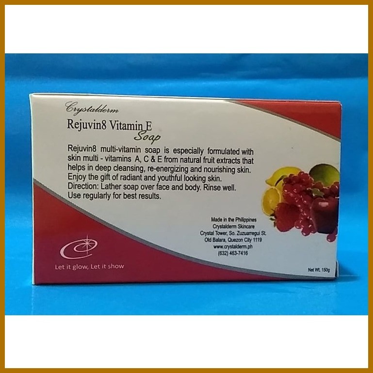 Crystalderm Rejuvin8 Vitamin E Soap | Shopee Philippines