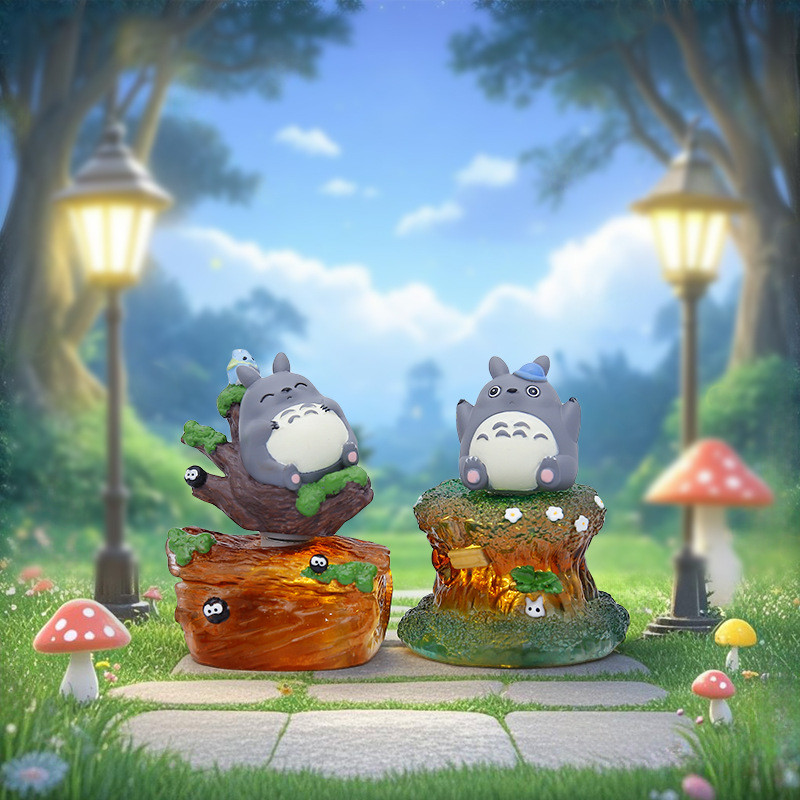 Totoro glows rotation fairy tale blind box figure toy studio ghibli ...