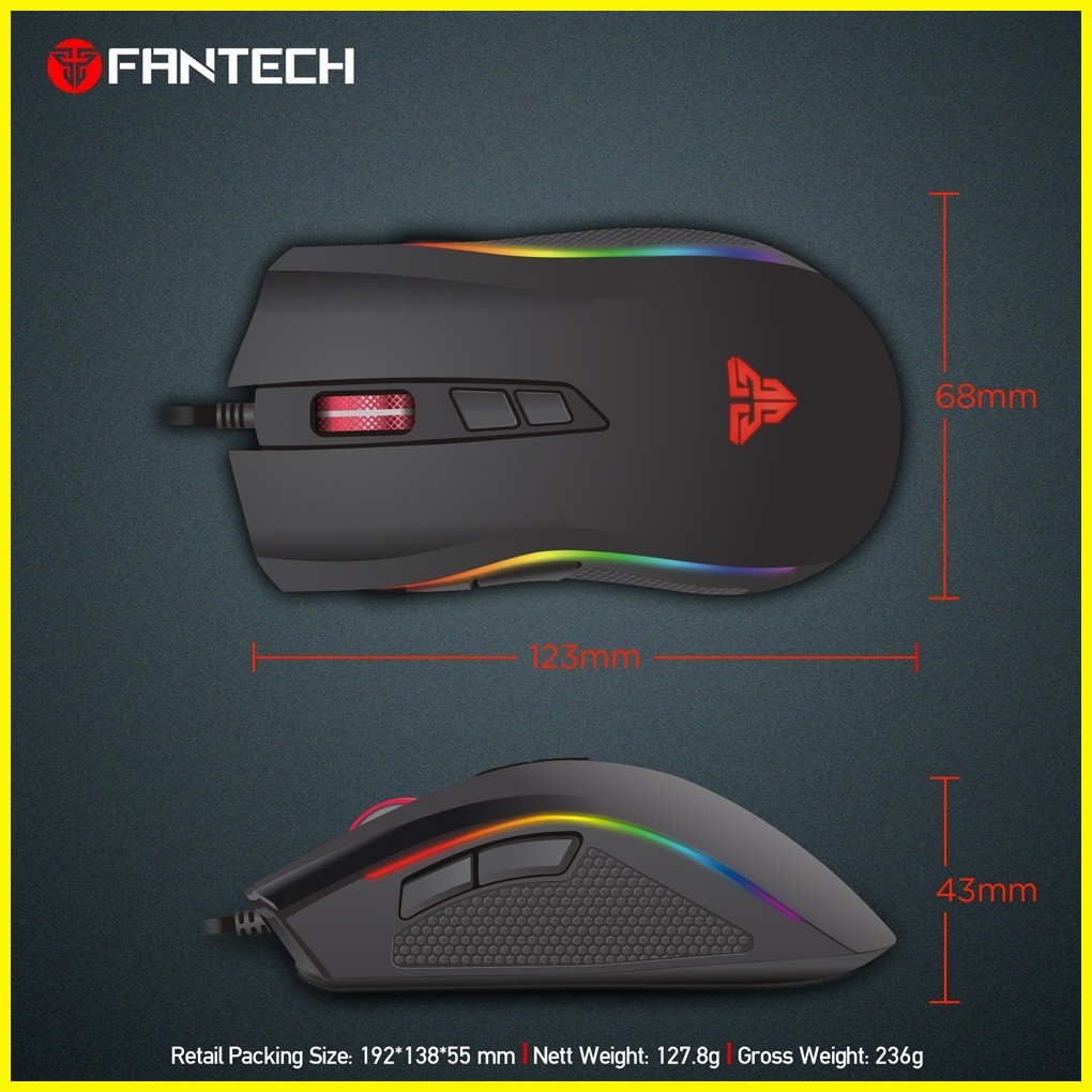 ☪ ∏ ☜ Fantech X9 Thor Wired RGB Gaming Mouse (Mpower) | Shopee Philippines