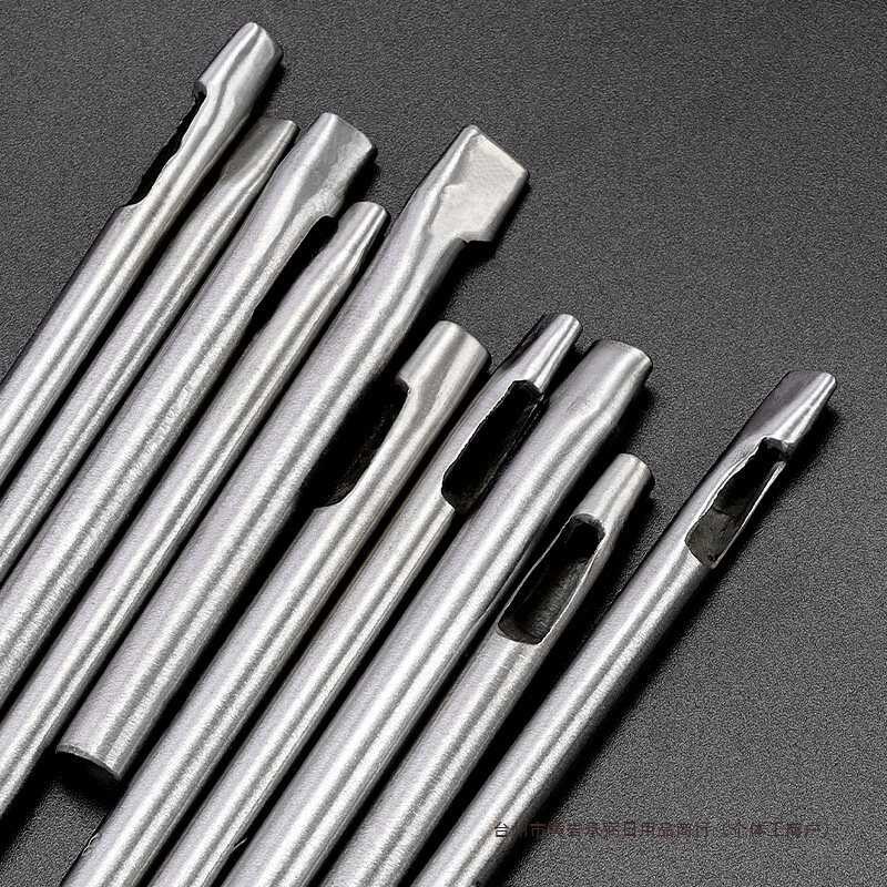 Punching needle punching round waistband square belt punch elliptical ...