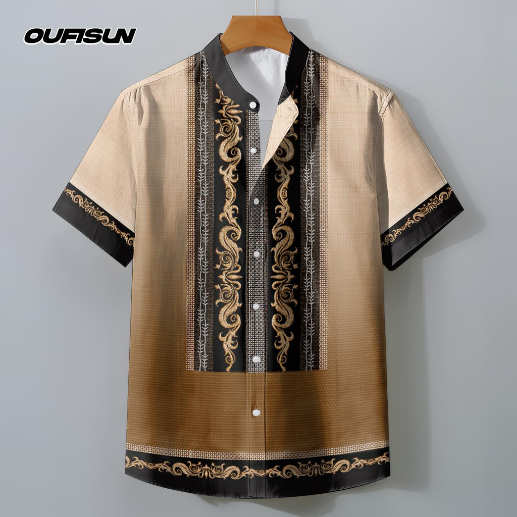 2025 Summer Outfit for Men Barong Tagalog For Men Modern Summer Stand ...