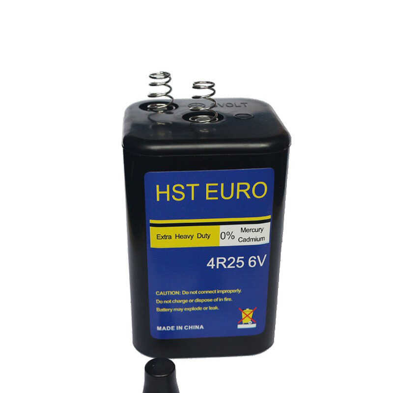 Direktang Benta Sa Pabrika Parisukat 6V Dry Carbon Battery, Warning ...